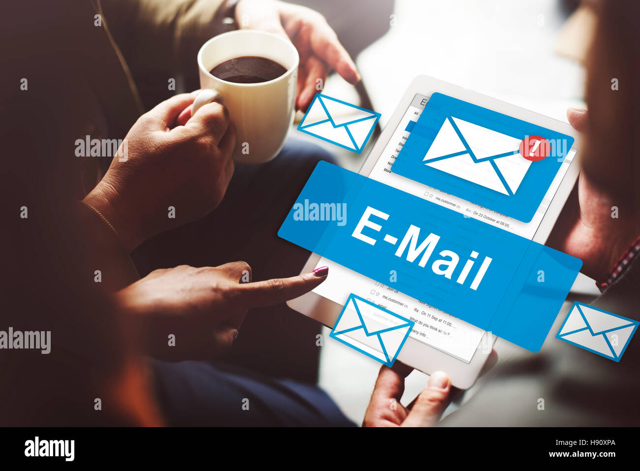 Email Inbox Electronic Communication Graphics Concept Stock Photo - Alamy