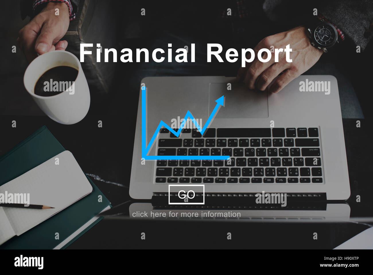 Financial Report Finance Record Online Concept Stock Photo - Alamy