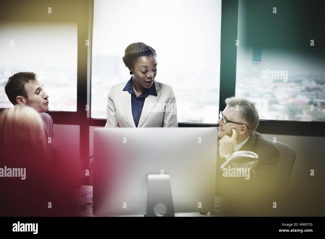 Business People Meeting Corporate Connection Teamwork Concept Stock ...