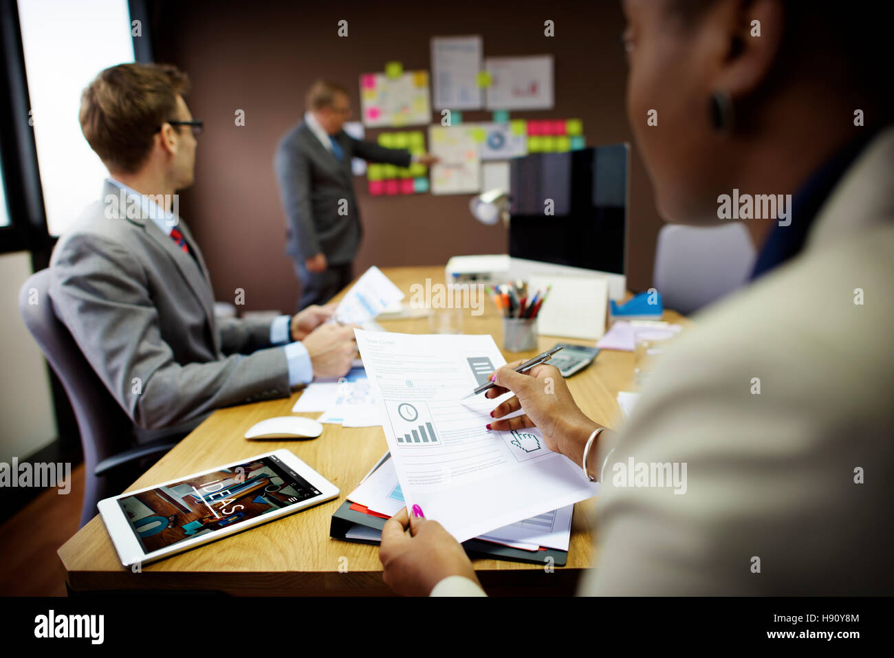 Business People Meeting Corporate Connection Teamwork Concept Stock ...