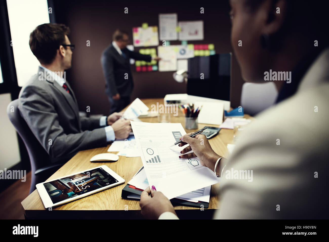Business People Meeting Corporate Connection Teamwork Concept Stock ...