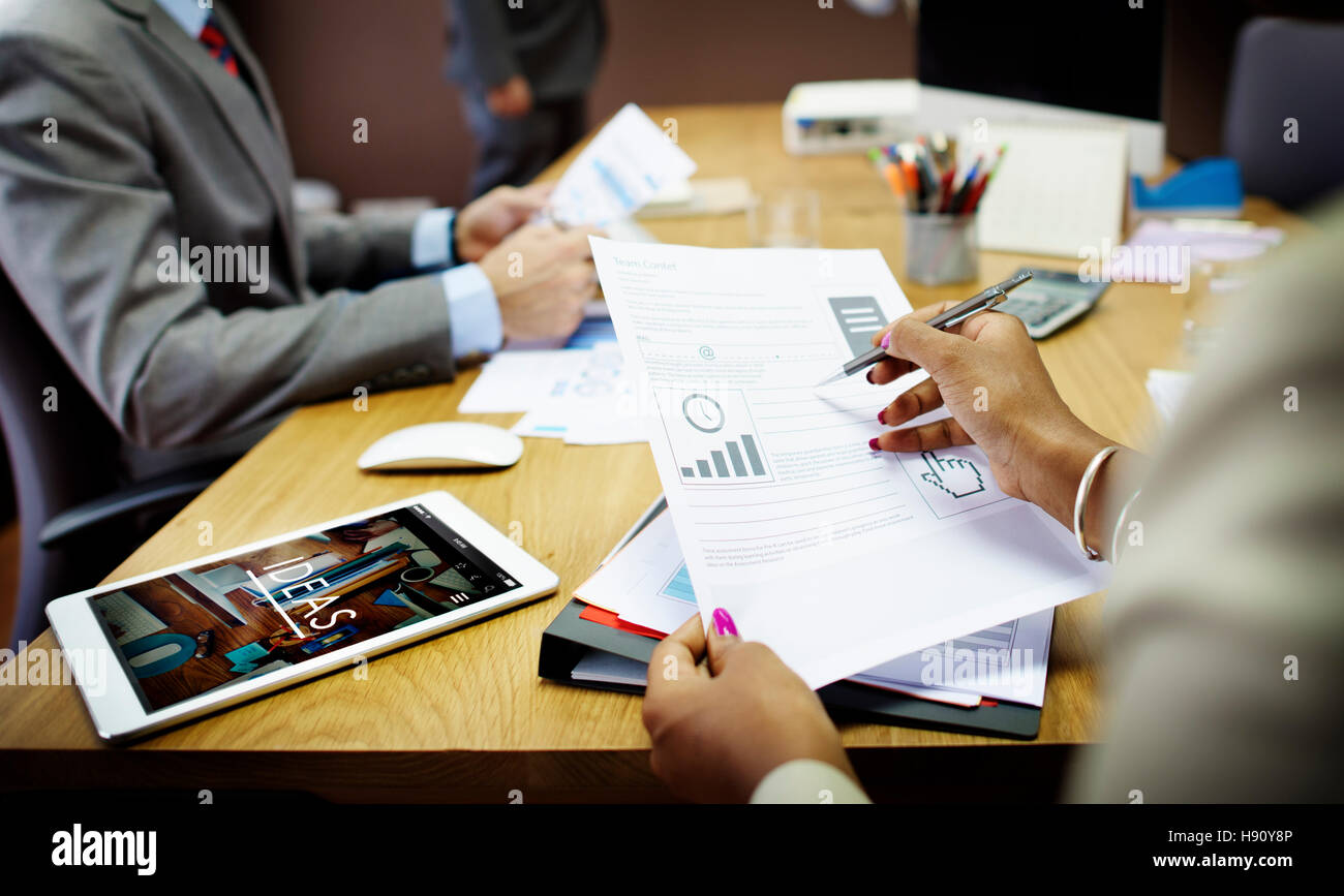 Business People Meeting Corporate Connection Teamwork Concept Stock ...