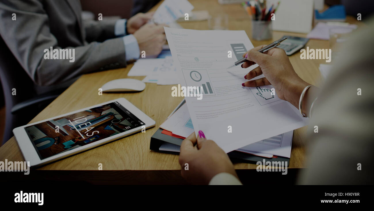 Business People Meeting Corporate Connection Teamwork Concept Stock ...