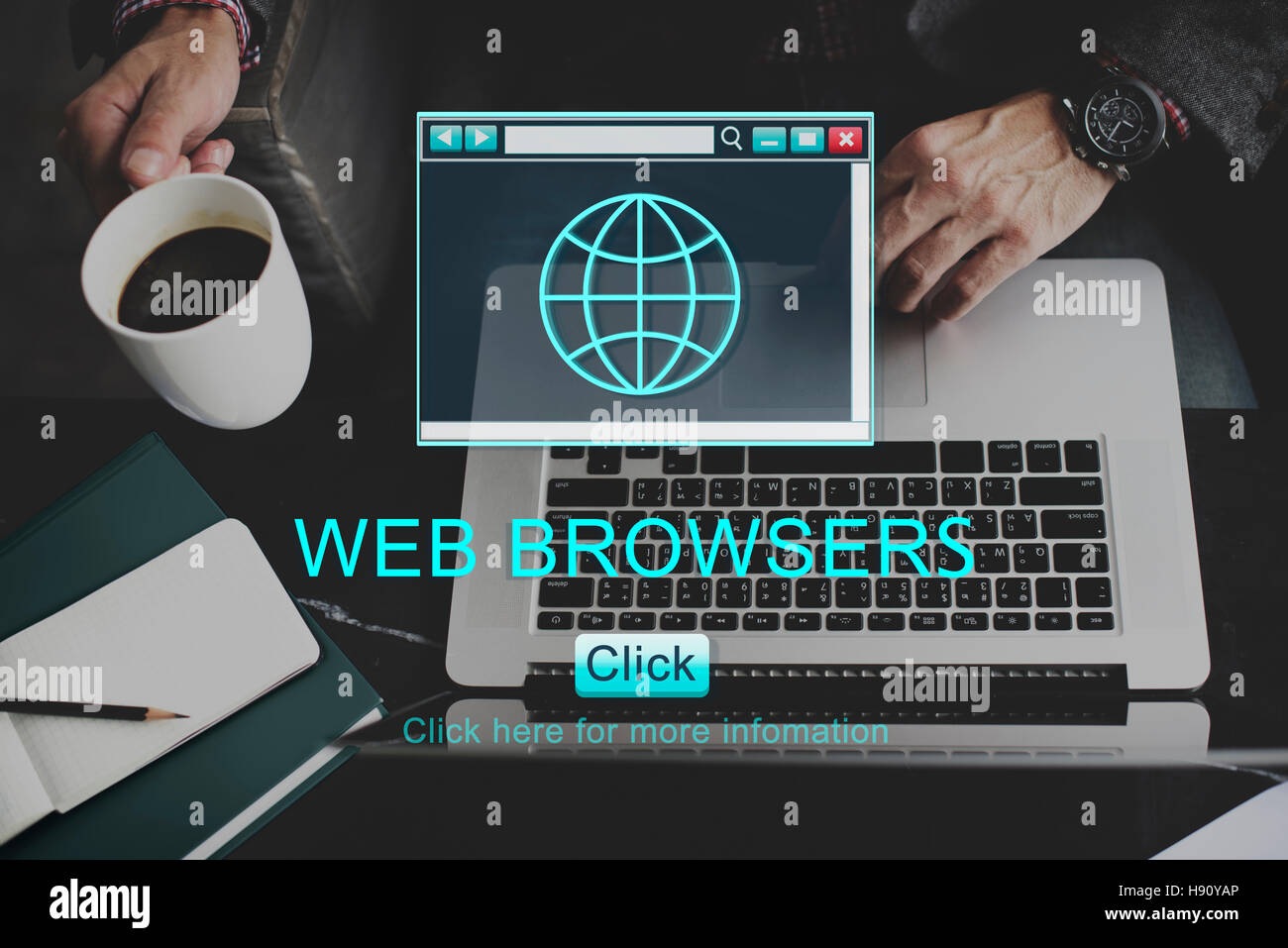 Web Browsers Global Page Site Interface Concept Stock Photo - Alamy