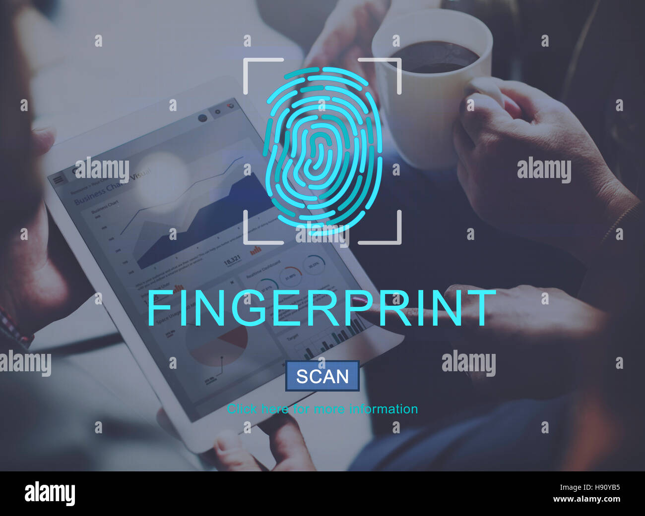 Fingerprint technology futuristic coding digital hi-res stock ...