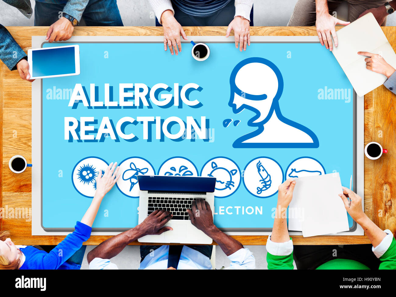 Allergic Reaction Allergy Disorder Sickness Healthcare Concept Stock ...