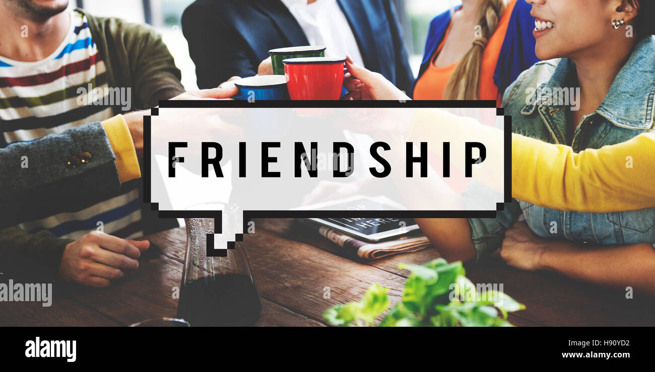 Friendship Friends Partnership Relationship Concept Stock Photo - Alamy