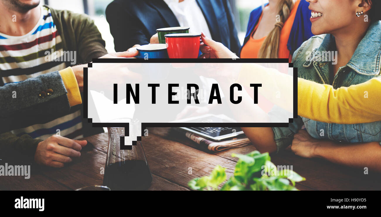 Interact Communication Connection Conversation Concept Stock Photo - Alamy Interact Communication Connection Conversation Concept Stock Photo - Alamy
