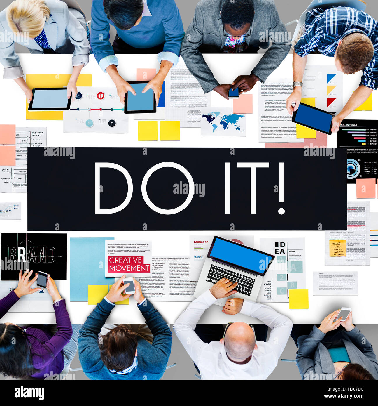 Do It Action Activity Proactive Plan Concept Stock Photo - Alamy