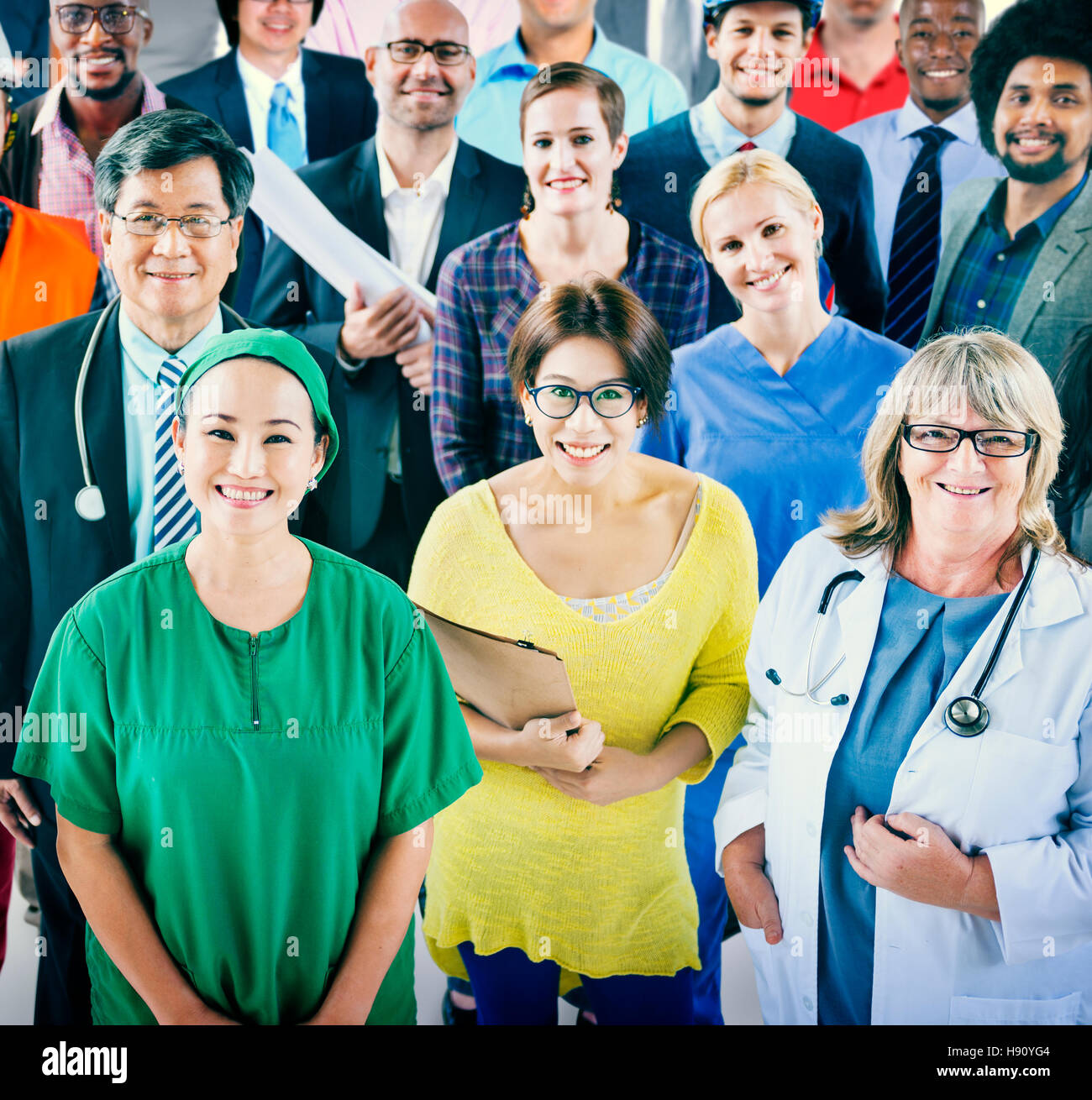 Large Group of Diverse Different Occupations Concept Stock Photo - Alamy