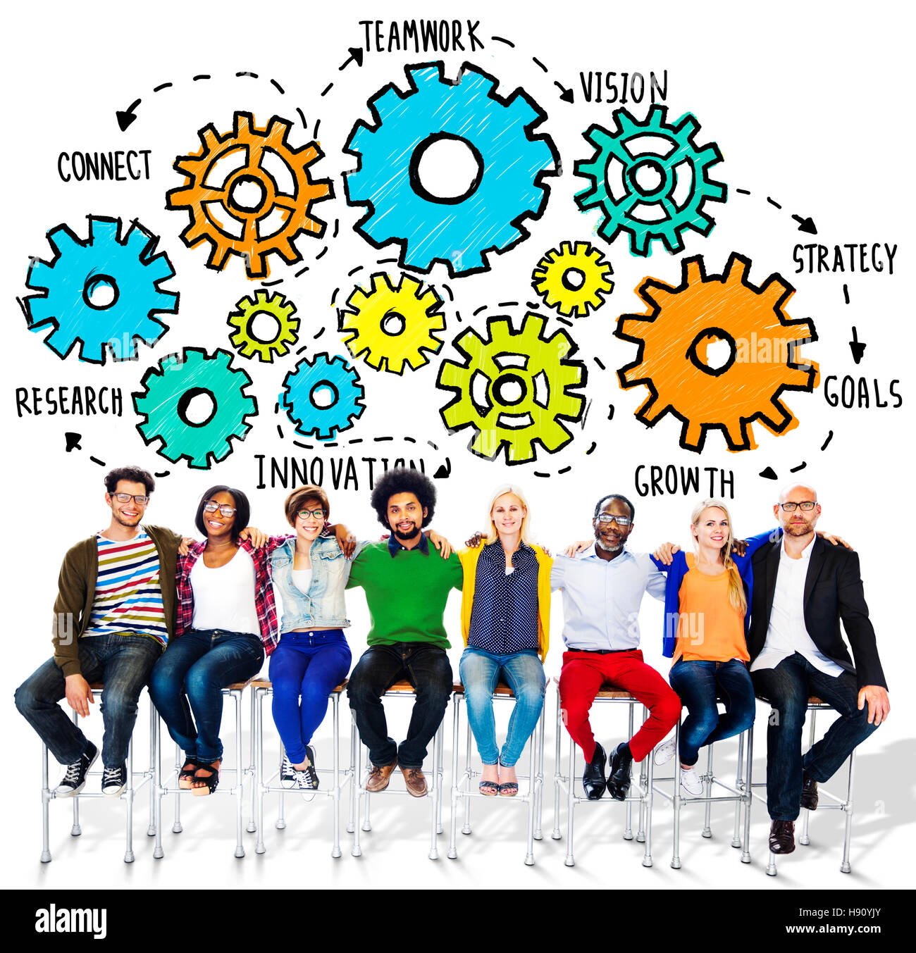 Team Teamwork Goals Strategy Vision Business Support Concept Stock ... Team Teamwork Goals Strategy Vision Business Support Concept Stock ...