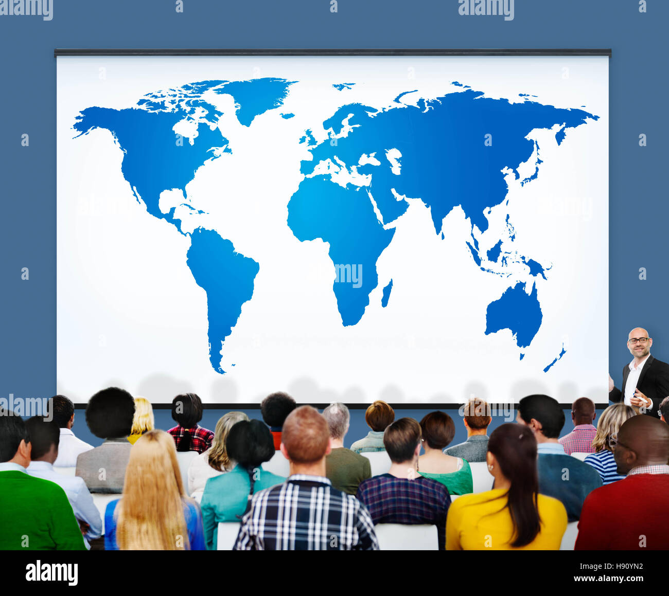World Global Cartography Globalization Earth International Concept ...