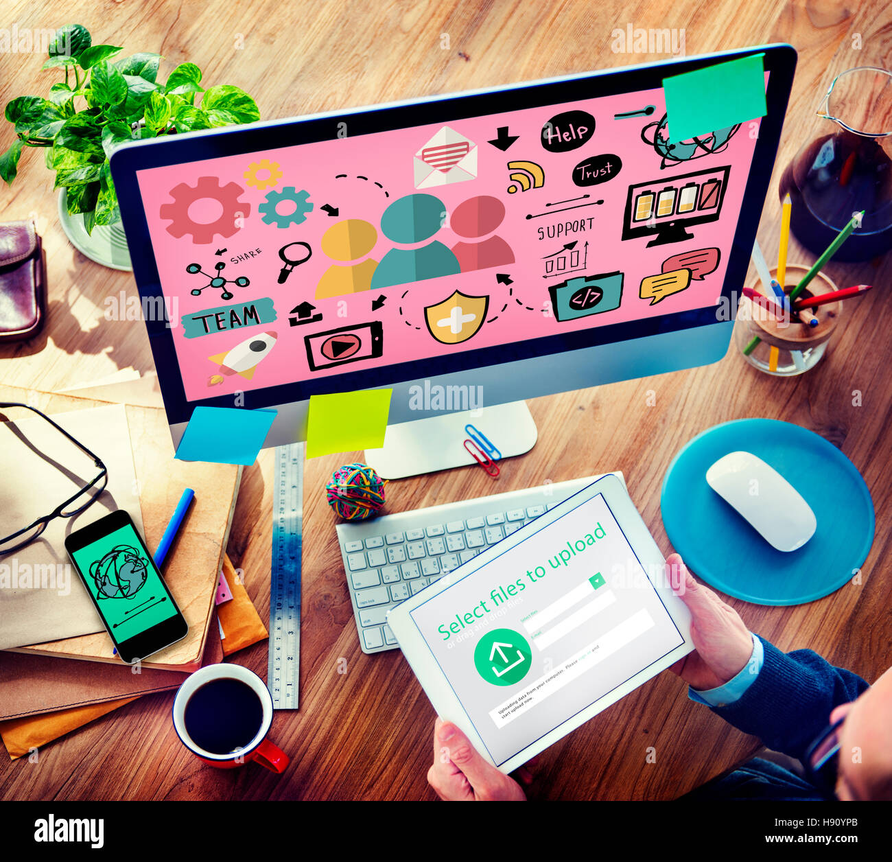 Team Corporate Connection Share Community Concept Stock Photo - Alamy