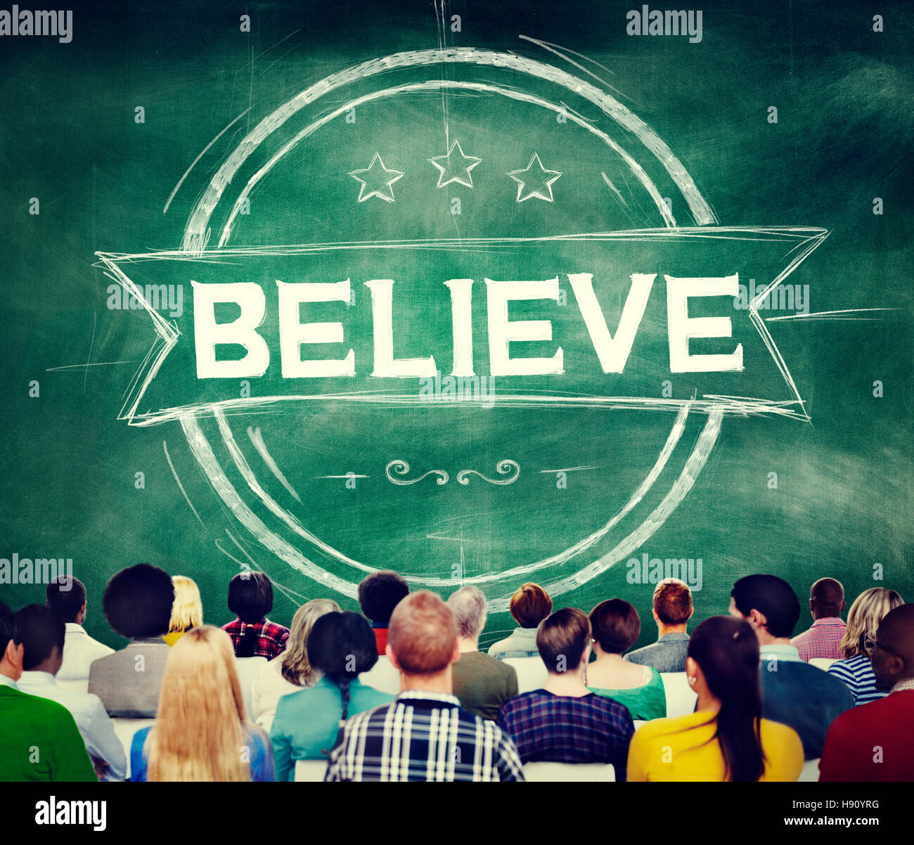 Believe Hope Inspiration Religion Worship Concept Stock Photo - Alamy