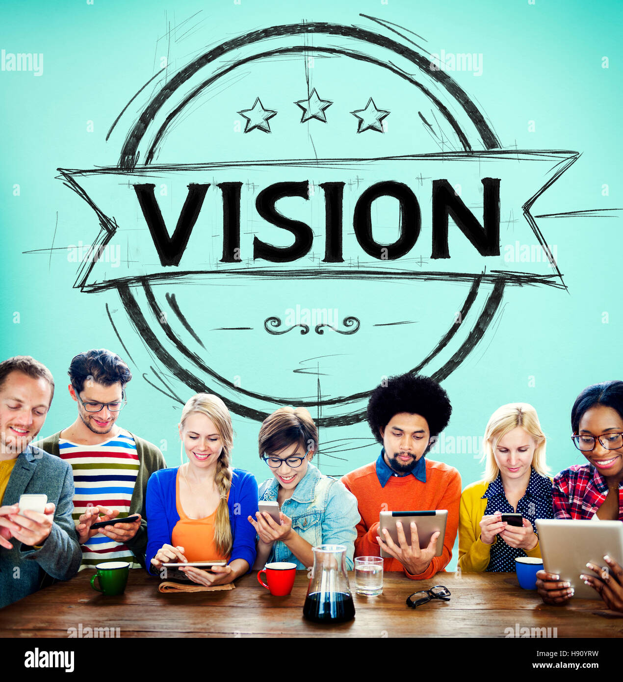 Vision Inspiration Aspiration Target Dreams Concept Stock Photo - Alamy