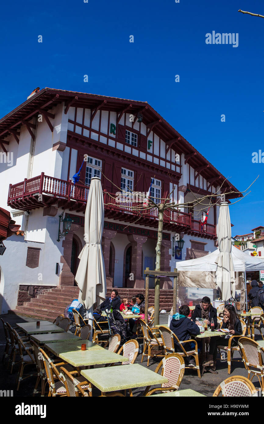 The town of Bidart, Biarrtiz, Basque country, France Stock Photo - Alamy