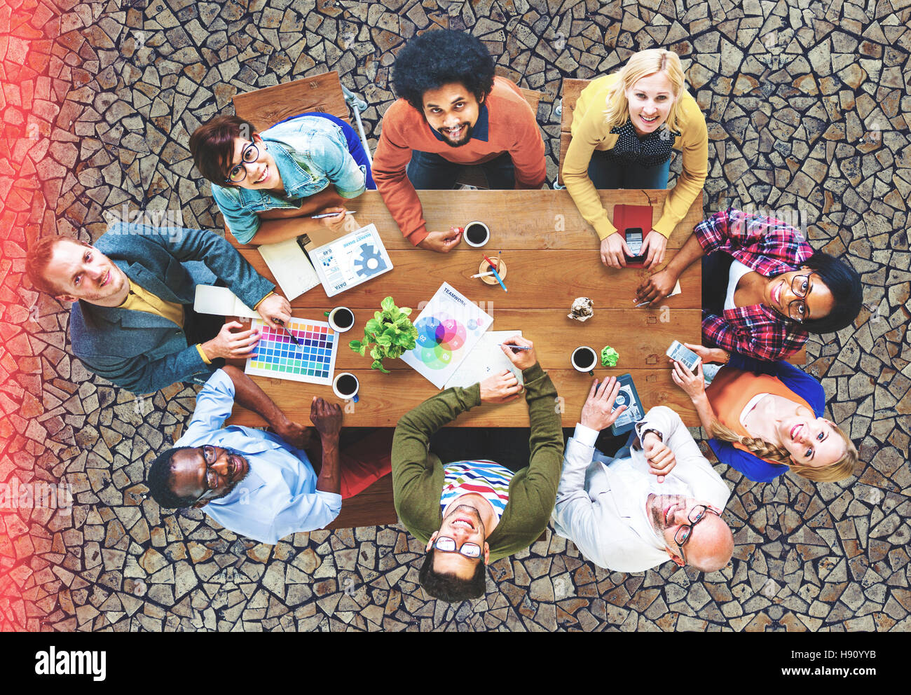 Group of Diverse Designers Meeting Start up Concept Stock Photo - Alamy