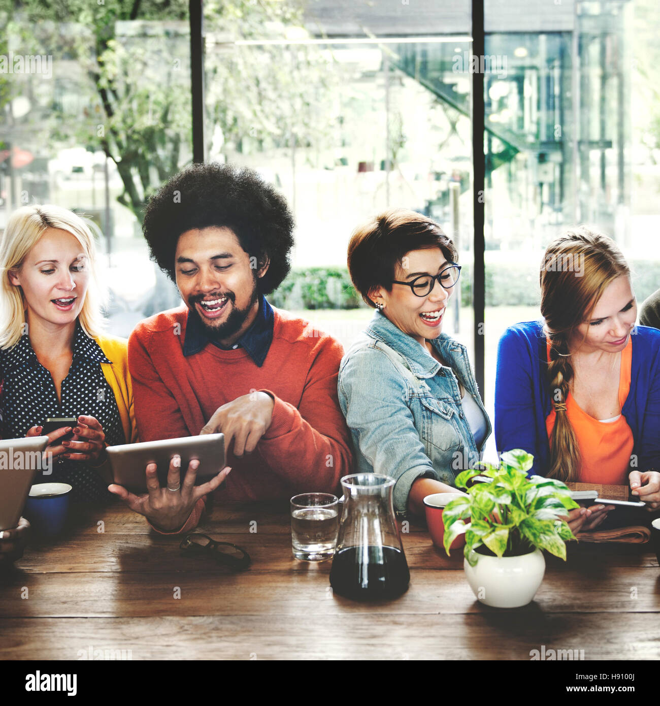 Team Meeting Brainstorming Discussion Connection Concept Stock Photo ...