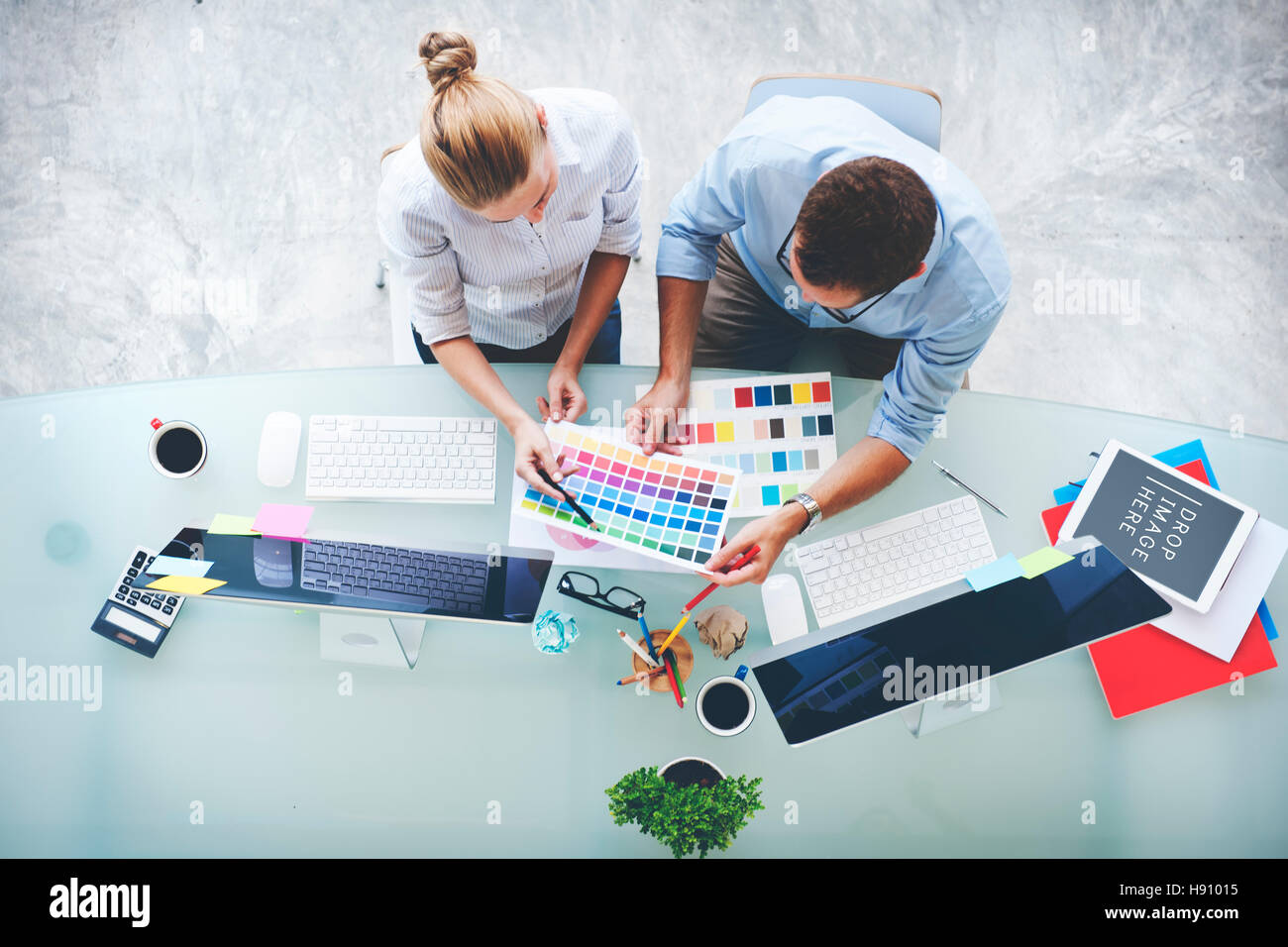 Design Studio Creativity Ideas Teamwork Technology Concept Stock Photo ...