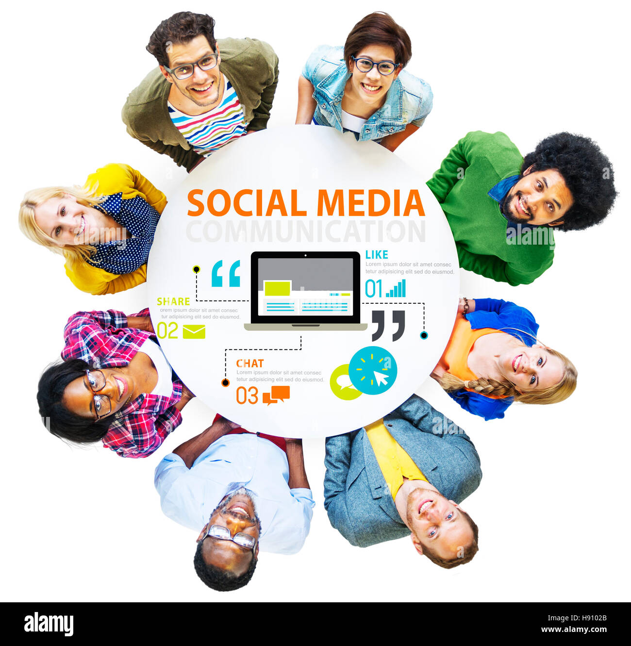 Social Media Social Networking Technology Connection Concept Stock ...