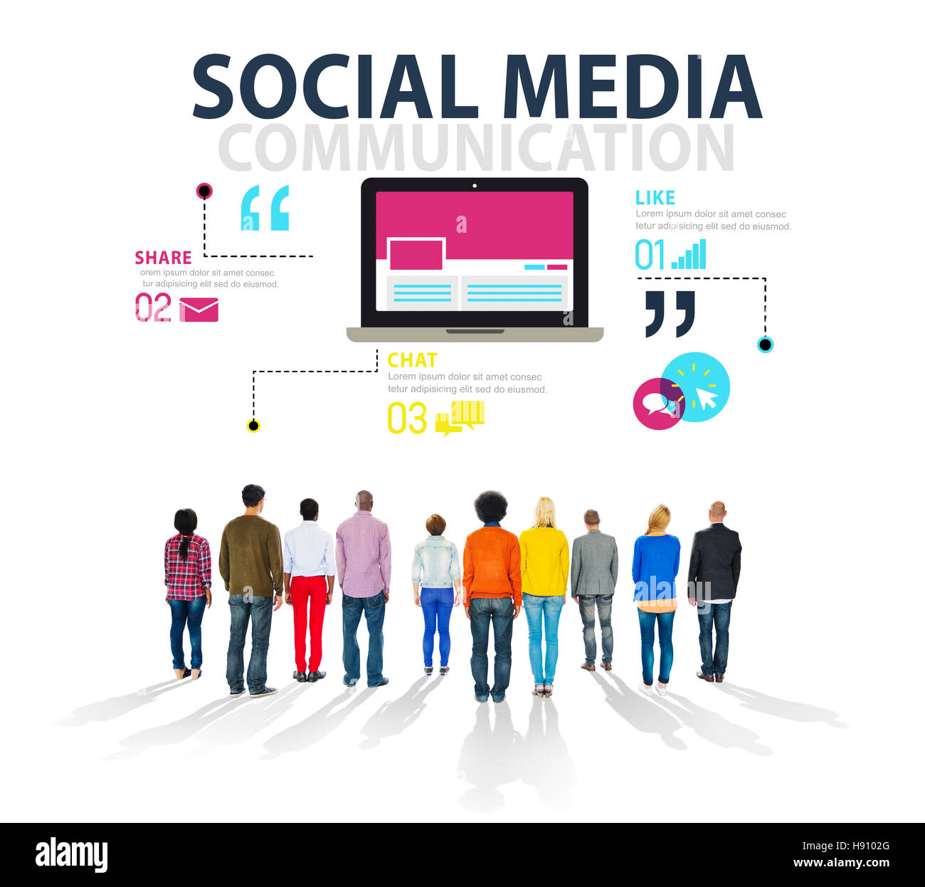 Social Media Social Networking Technology Connection Concept Stock ...