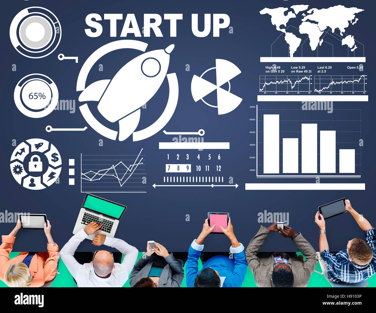 Business Plan Startup Strategy Innovation Vision Creativity Concept ...
