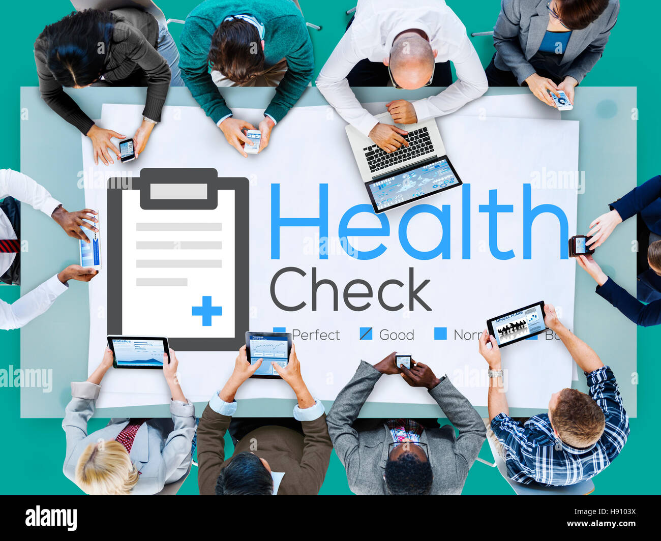 Health Check Insurance Check Up Check List Medical Concept Stock Photo ...
