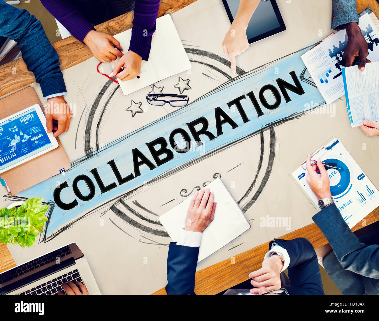 Collaboration Cooperation Partnership Corporate Concept Stock Photo - Alamy
