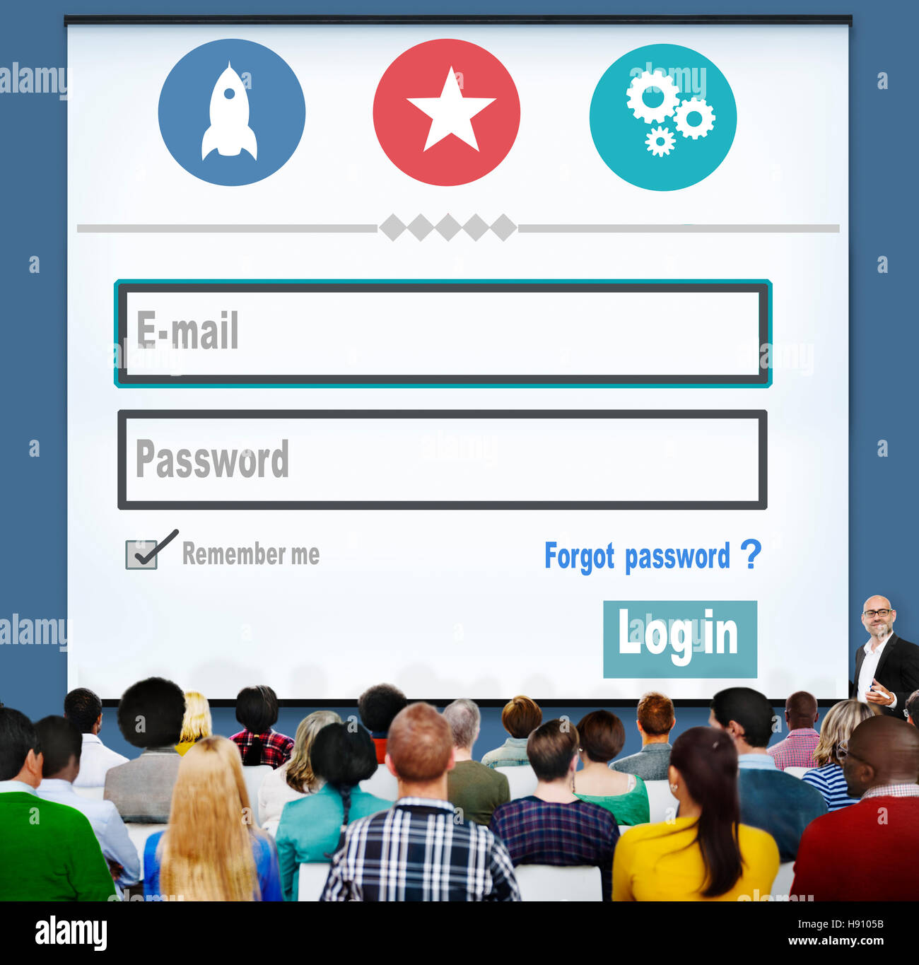 E-mail Identity Password Memebership Sing In Web Page Concept Stock ...