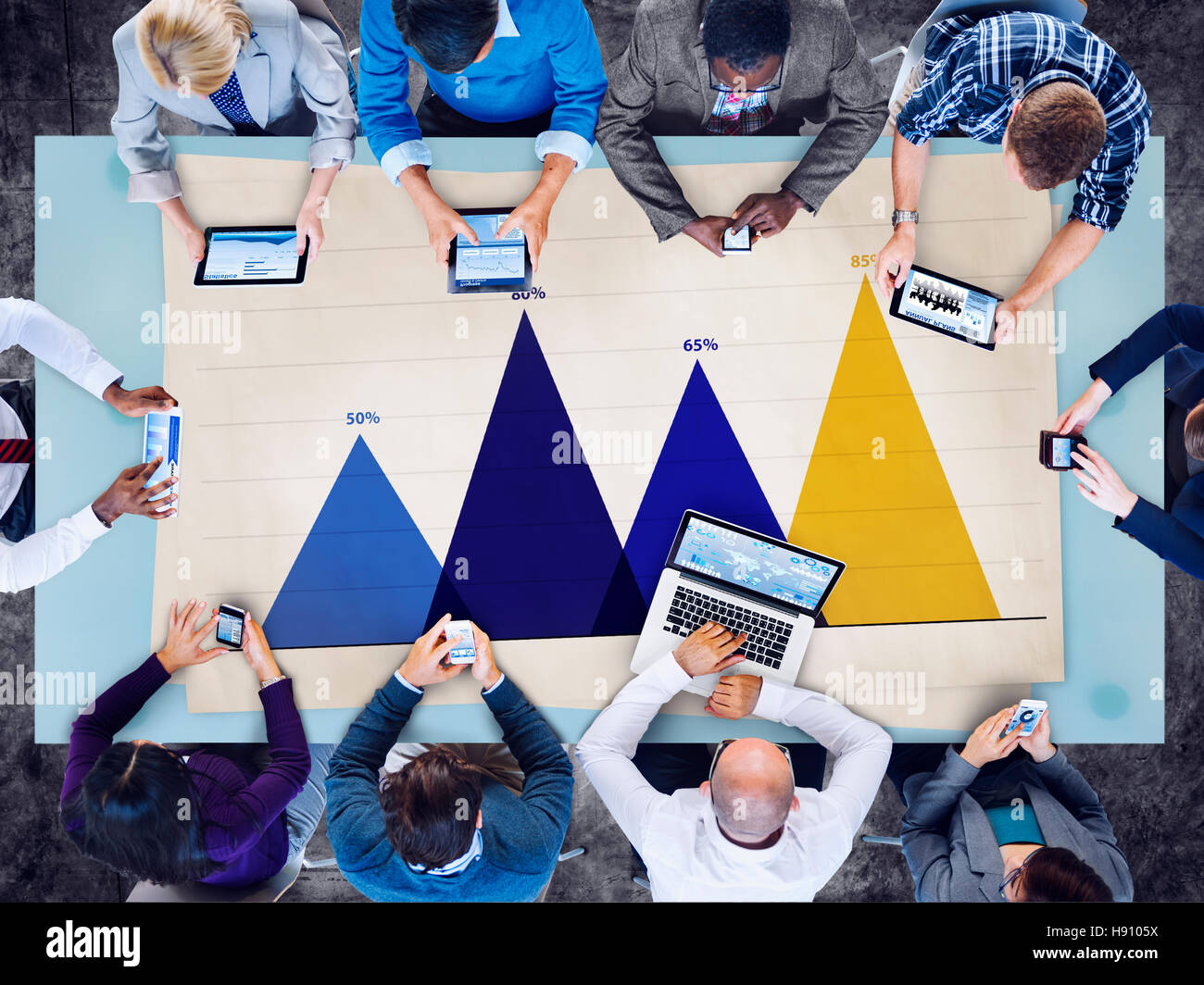 Triangular graph hi-res stock photography and images - Alamy