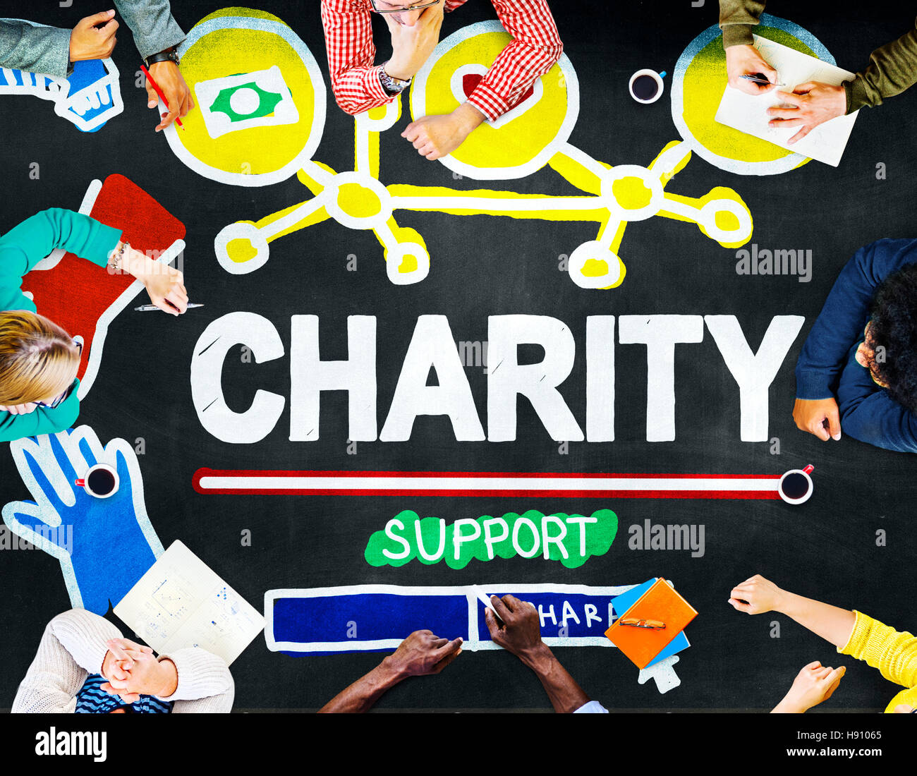 Charity Donation Give Help Support Concept Stock Photo - Alamy