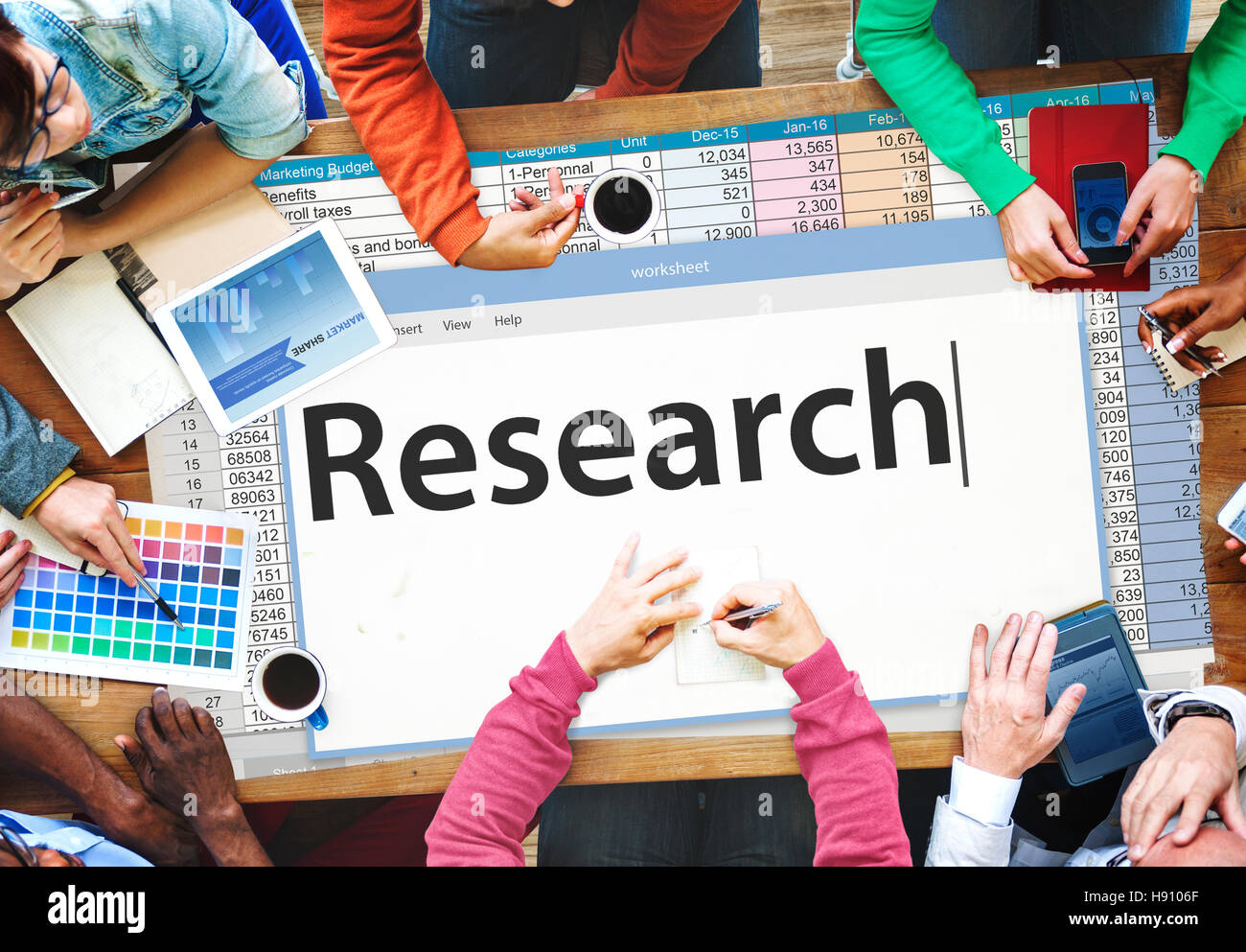 Research Information Knowledge Question Report Concept Stock Photo - Alamy