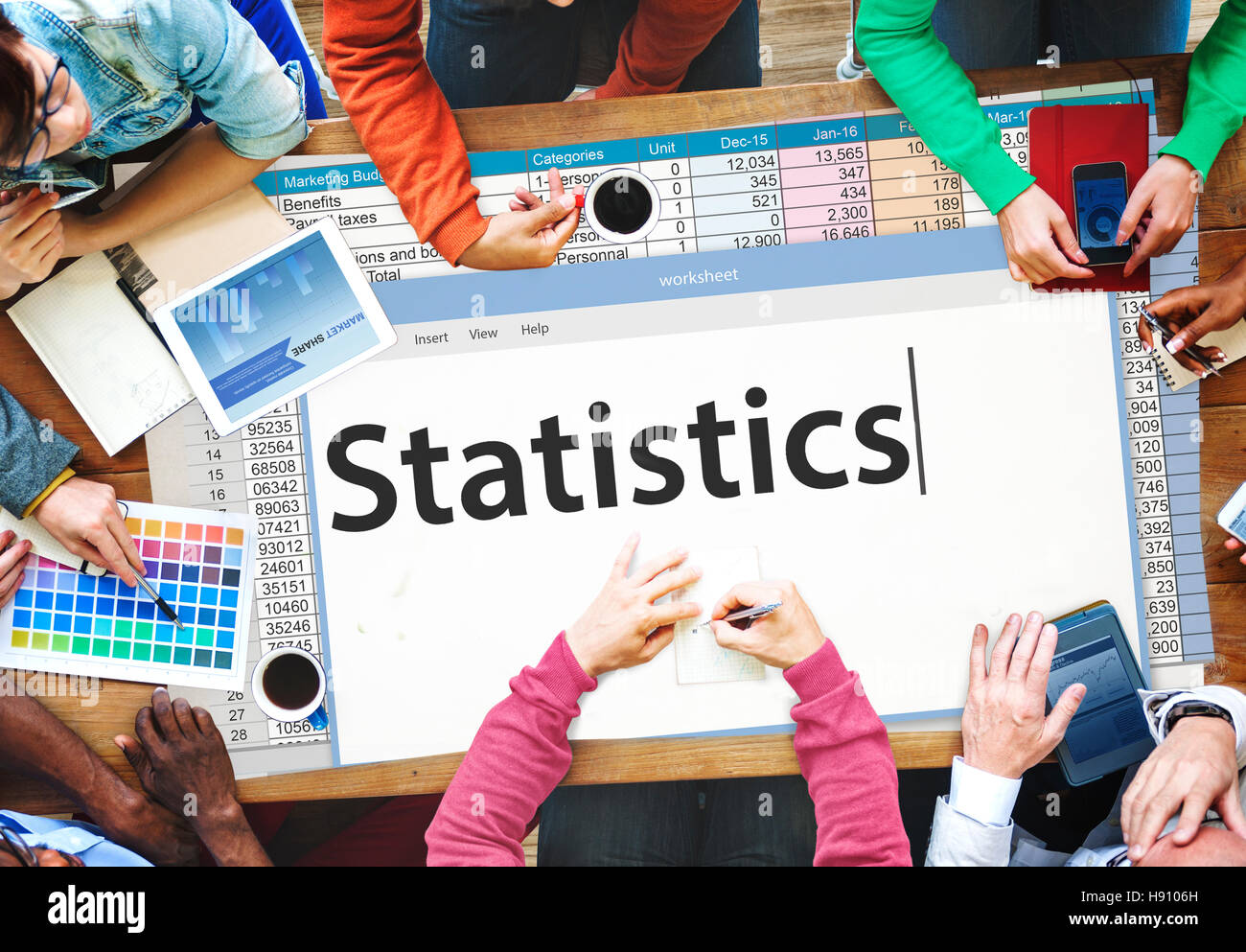 Statistics Stats Analysis Research Economic Financial Concept Stock ...