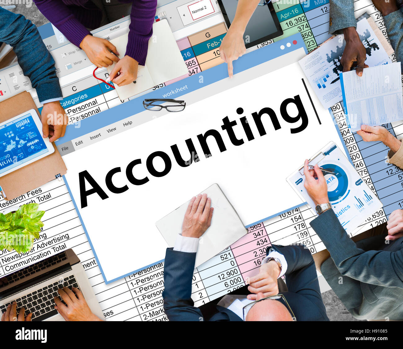 Accounting Finance Money Audit Concept Stock Photo - Alamy