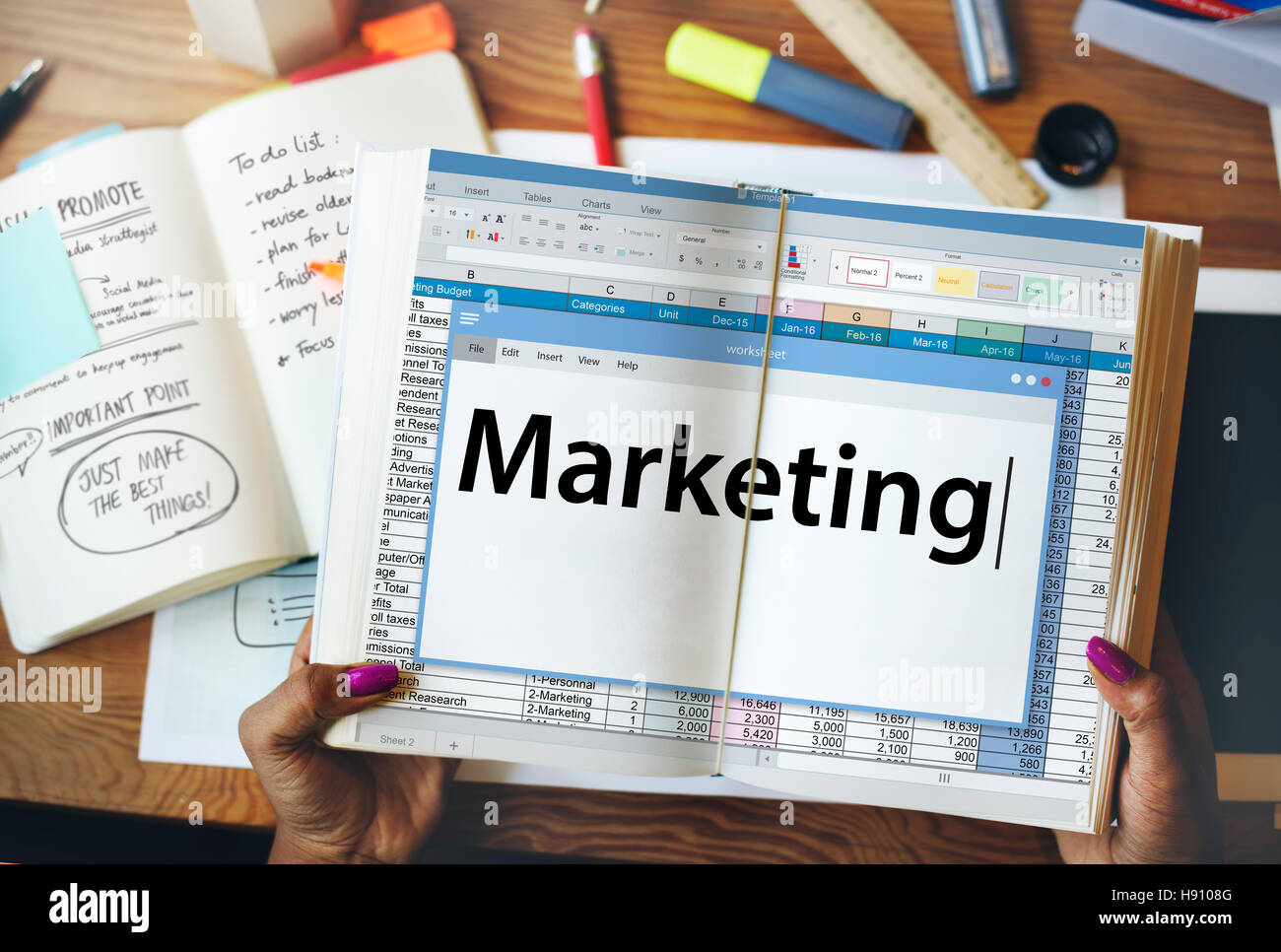 Market Marketing Advertisement Commercial Consumer Concept Stock Photo ...