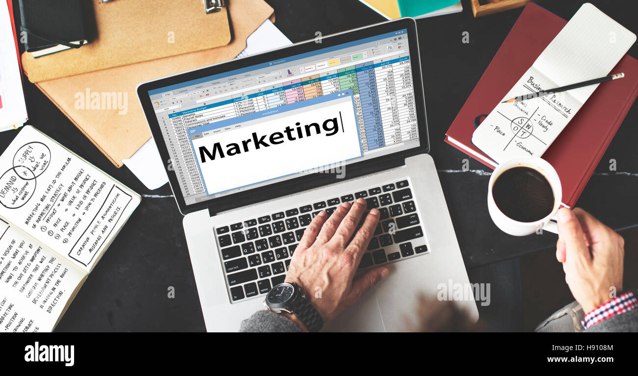 Market Marketing Advertisement Commercial Consumer Concept Stock Photo ...