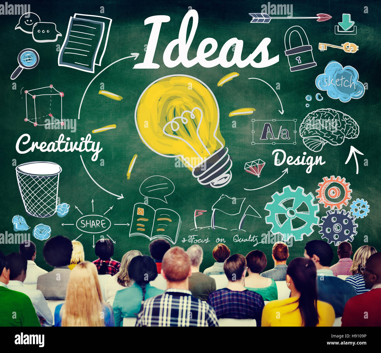 Ideas Idea Vision Design Plan Objective Mission Concept Stock Photo - Alamy