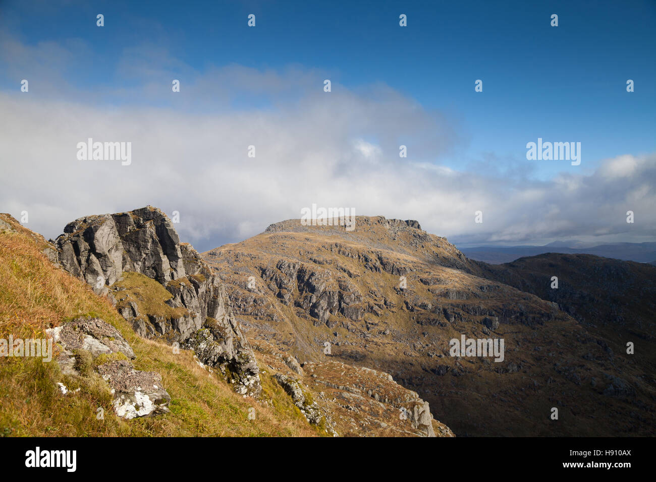 The View North East from the summit of the Cobbler Mountain, Scotland ...