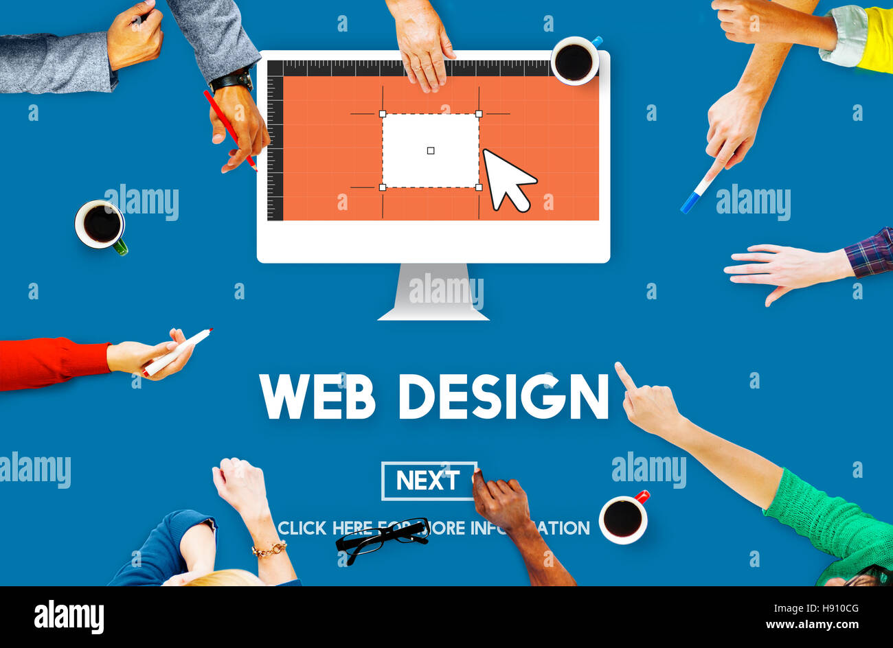 Web Design Homepage Internet layout Software Concept Stock Photo - Alamy