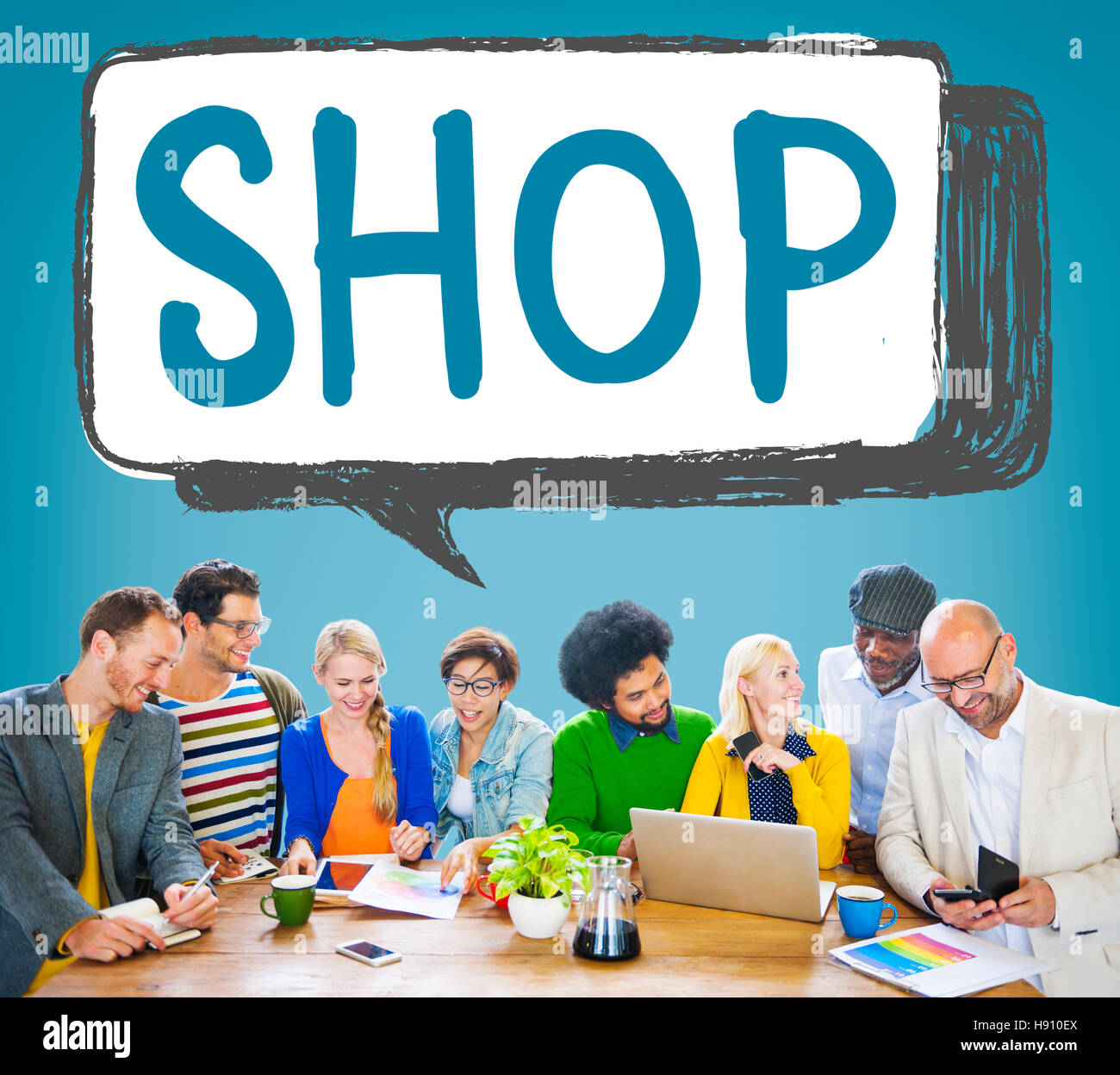 Shop Shopping Department Marketing Commerce Concept Stock Photo - Alamy
