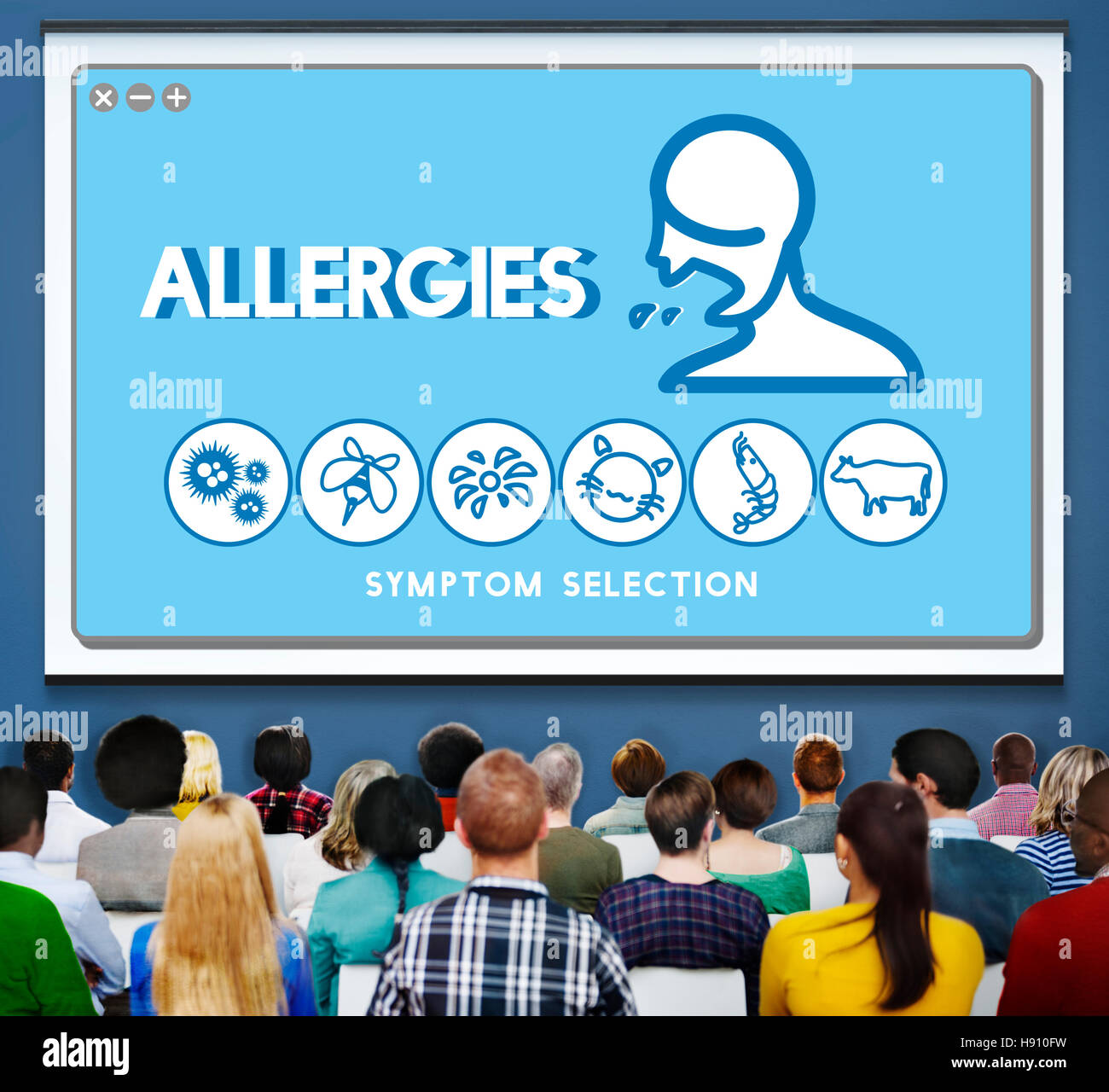 Allergy Hypersensitive Sensitivity Healthcare Infection Concept Stock ...