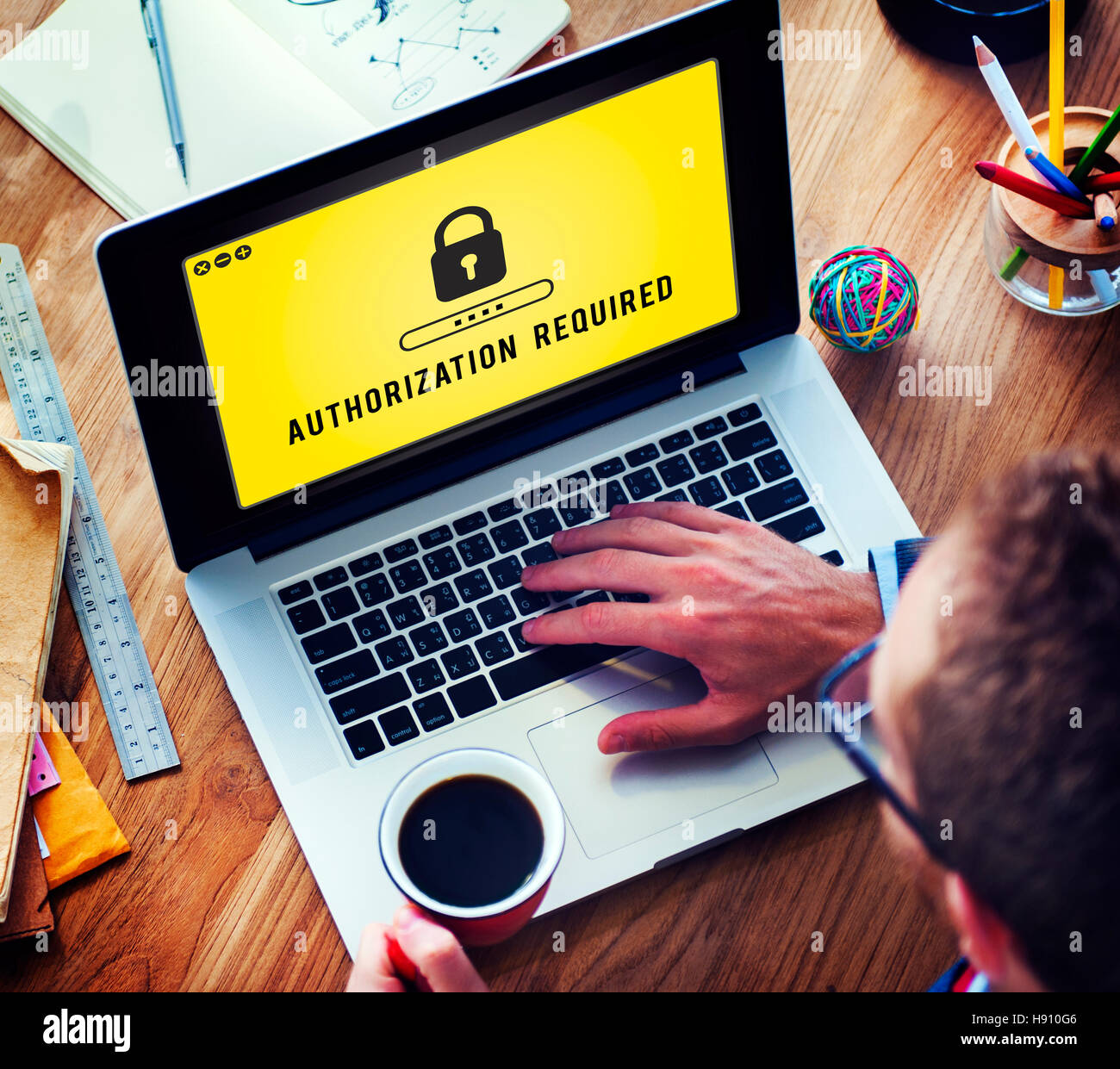 Authorization Privacy Permit Requirement Secure Concept Stock Photo - Alamy