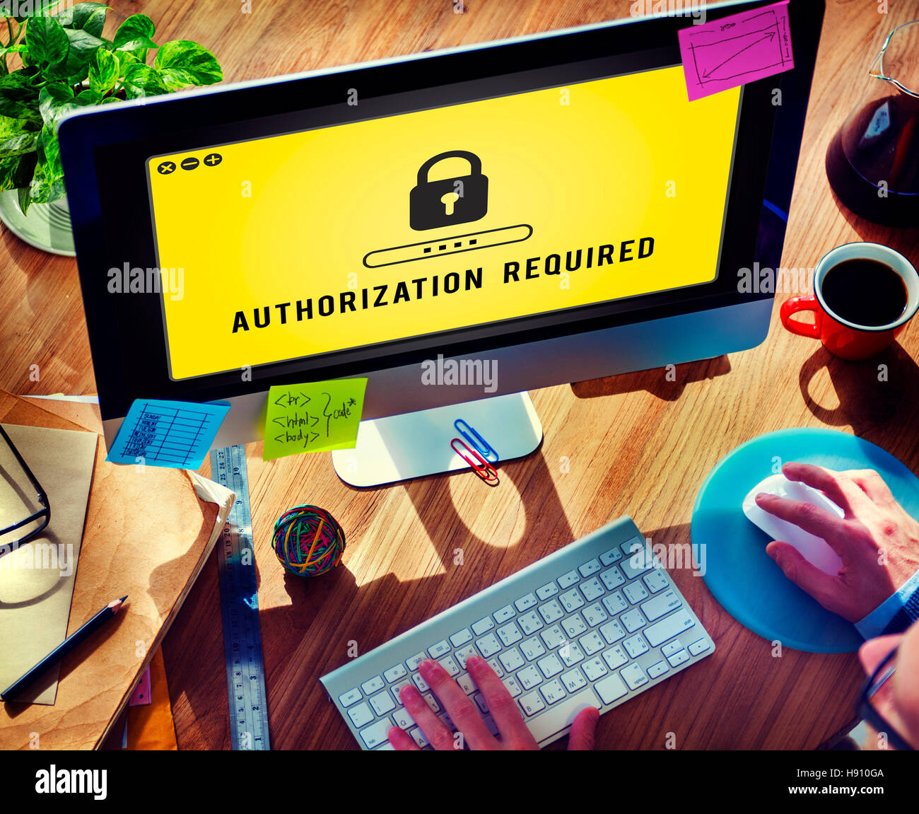 Authorization Privacy Permit Requirement Secure Concept Stock Photo - Alamy