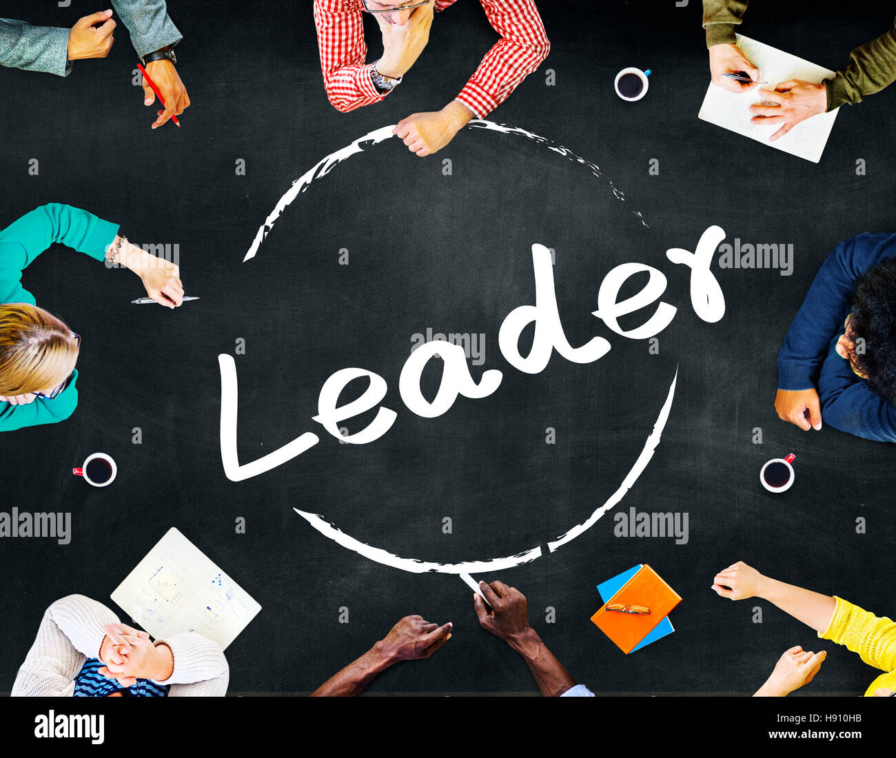 Leader Leadership Lead Manager Management Concept Stock Photo - Alamy