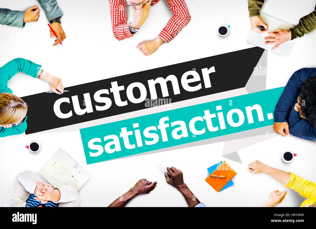Customer Satisfaction Service Effciency Consumer Concept Stock Photo ...
