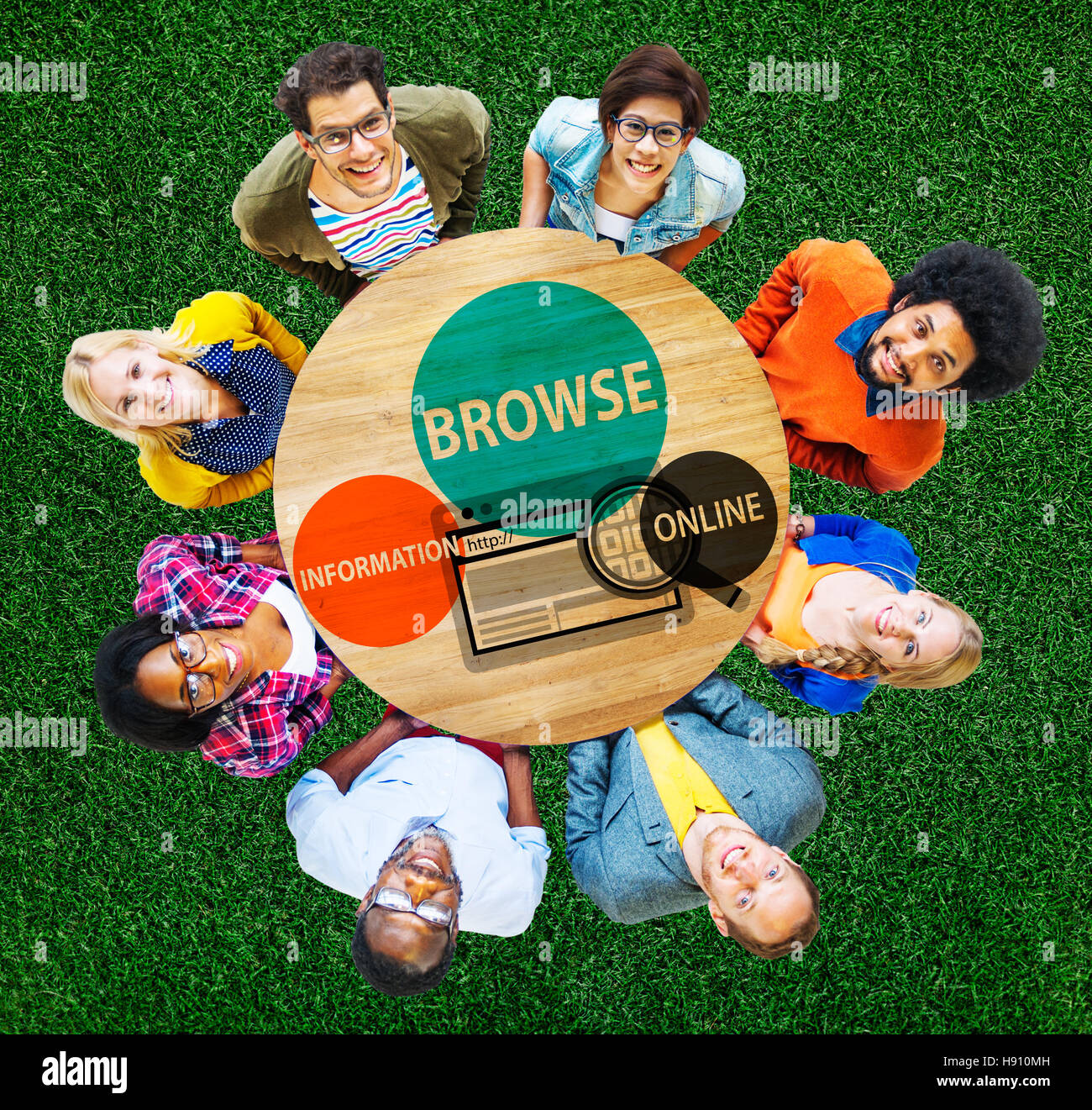 Browse Browser Searching Information Connection Web Concept Stock Photo ...