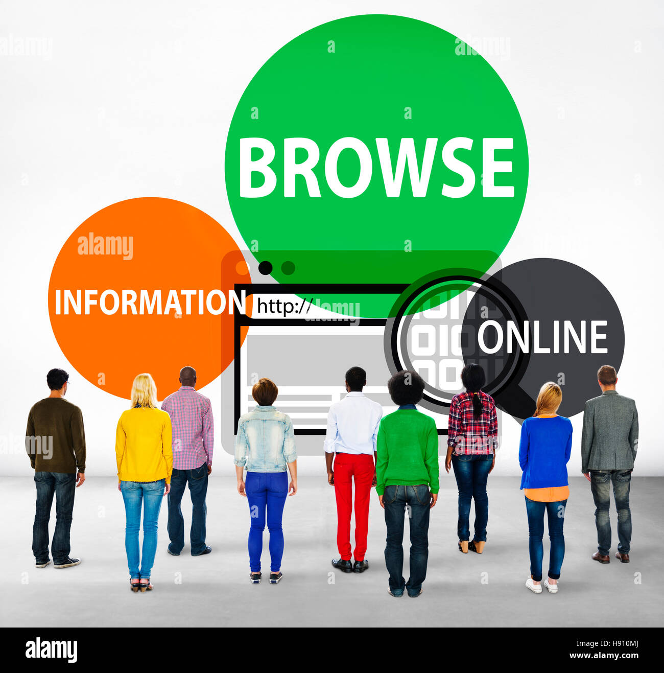 Browse Browser Searching Information Connection Web Concept Stock Photo ...