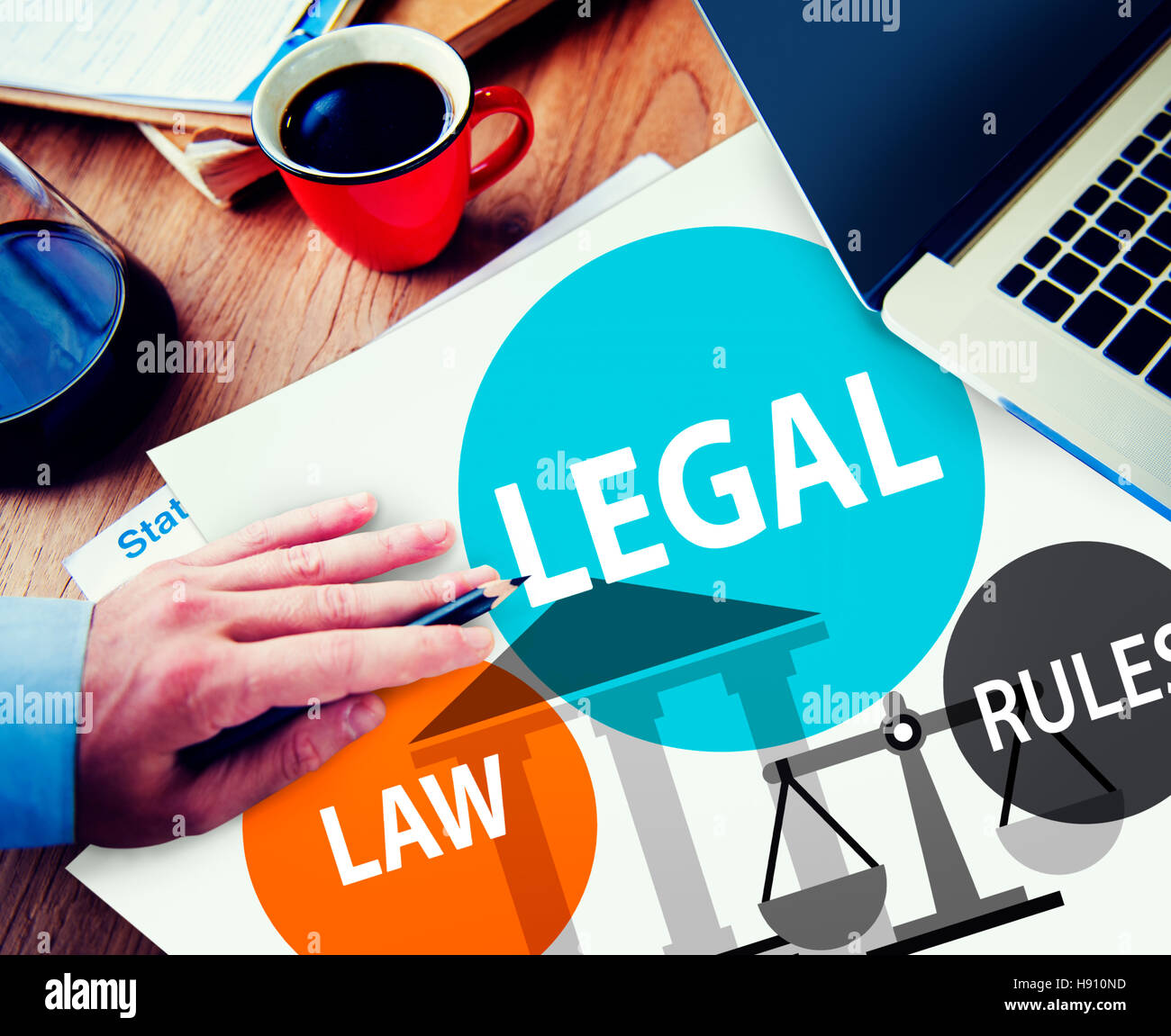 Legal Law Rules Community Justice Social Gathering Concept Stock Photo ...