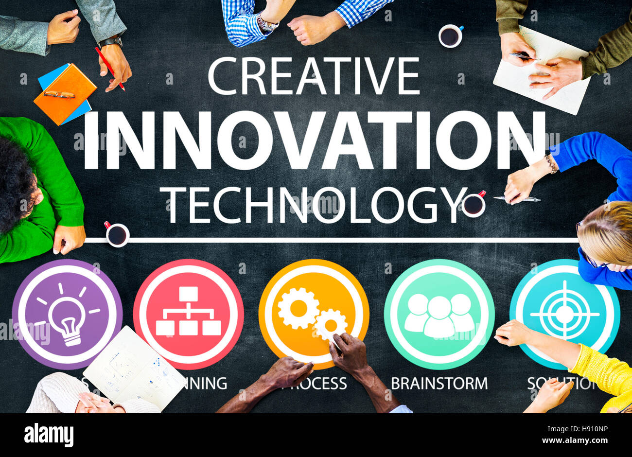 Creative Innovation Technology Ideas Inspiration Concept Stock Photo ...