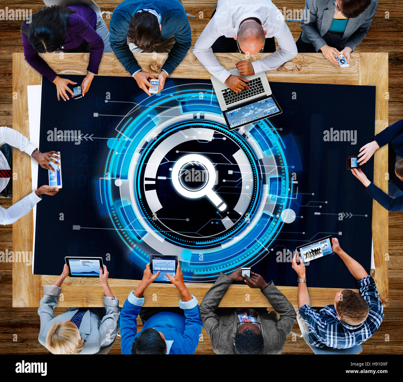 Business Team Connection Technology Networking Concept Stock Photo - Alamy